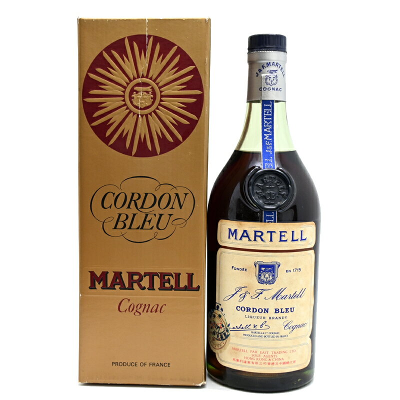 ブランド名MARTELL マーテル品名 コルドンブルー CORDON BLEU コニャック ブランデー サイズ ※ 実寸計測 付属品箱 状態 中古：S 未開封品 ボトル：少々ヨゴレ 箱：保管に伴うスレ・キズ・ヨレ等（写真参照） ◆未開封のお...