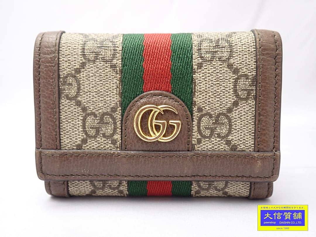 商品の詳細 &nbsp;商品名 GUCCI グッチ オフィディア コンパクト三つ折り財布 644334 シェリーライン GG柄 GGスプリーム PVC レザー 中古B 【送料無料】 &nbsp;管理番号 A-9146 &nbsp;特徴 &n...