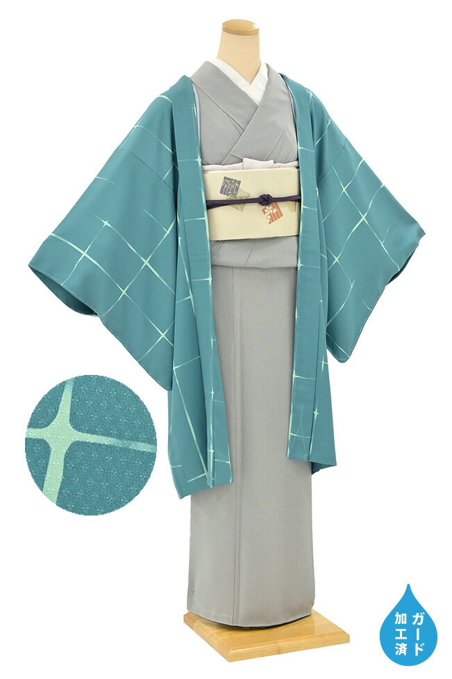 ★　種類　　　羽織　（袷）★　素材　　　正絹★　サイズ　※身丈は肩からの身丈寸法です。　身丈　約 102.2cm（ 2尺 7寸 0分）袖丈　約 48.5cm（ 1尺 2寸 8分）裄丈　約 69.0cm（ 1尺 8寸 2分）★　色　　　　 表...