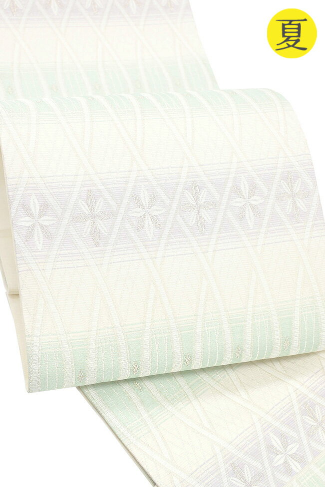 ★　素材　　　絹　70％　　　　　　　　　化繊＆分類外繊維（金属糸風）　30％★　サイズ　　長さ　約 447cm　　　約　31cm★　色　　　　 白色　（小学館発行『色の手帖』参照）★　着用時期　：　夏★　着用シーン　：　フォーマルシーンに...