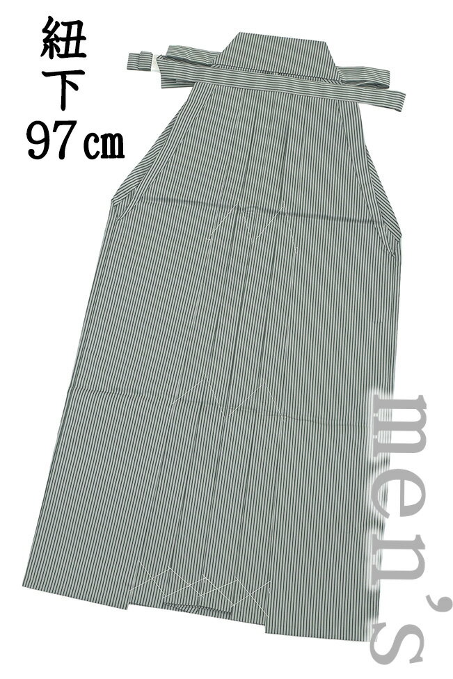 ★　種類　　　男性用袴　（馬乗り袴）★　サイズ　　紐下　　約 97.0cm（ 2尺 5寸 6分）　　　　　　　　★　色　　　　青鈍色　■■■　　　　　　　裏地　　紺青色　■■■　　　　　　　（小学館発行『色の手帖』参照）★　着用時期　　　：...