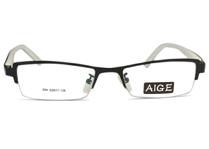 フレーム情報シンプルなデザインのナイロールフレームです。フレーム部分はブラックで、テンプルは外側がブラック、内側がホワイトになっています。 ■フレームカラー：ブラック ■フレーム材　質：メタル、プラスチック ■生産国：Made in Chi...