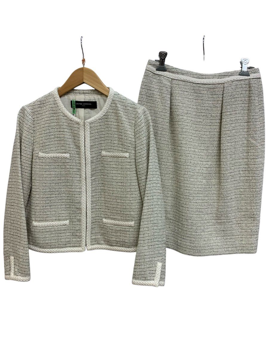 商品名 UNITED ARROWS/ユナイテッドアローズ/ツィード/セットアップ/ホワイト/レディース/FD0063 管理番号 PD74BRSO1AX4 コンディション・サイズなど この商品の参考ランクは　中古AB N 使用されていない未使...