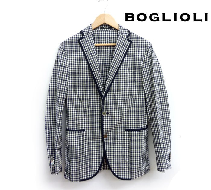 商品名 BOGLIOLI ボリオリ/テーラリング ジャケット/ドーヴァー イタリア製 サイズ48 ギンガムチェック ブルー系/メンズ/FF0054 管理番号 PDU5YS2Z7SO0 コンディション・サイズなど この商品の参考ランクは　中古...