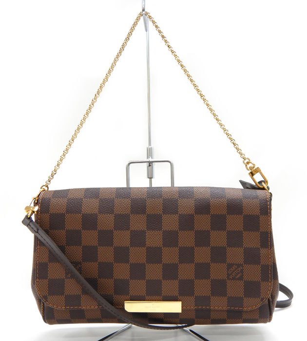 商品名 美品/LOUIS VUITTON ルイヴィトン/N41129/ダミエフェイボリットMM/2WAYショルダーバッグ/ハンドバッグ/ブラウン/レザー/FB2747 管理番号 PD80QFRGJMQW 詳細 高さ 約15.2cm 外ポケッ...