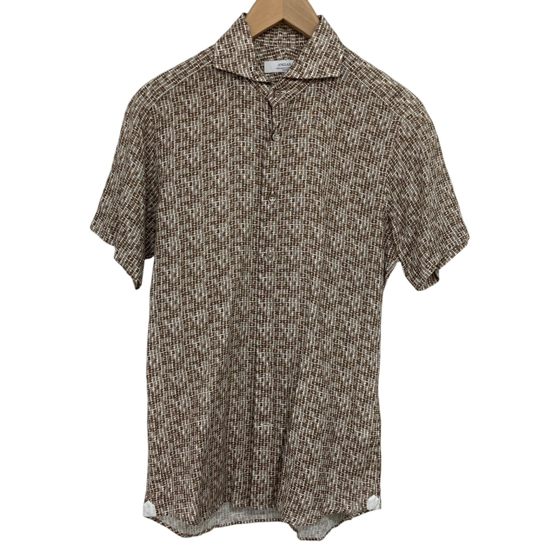 商品名 ANGLAIS/アングレー/リネン/半袖シャツ/メンズ/ベージュ/サイズM/RS2555 管理番号 PDSBSL1QO41U コンディション・サイズなど この商品の参考ランクは　中古A N 使用されていない未使用・新古品になります。...