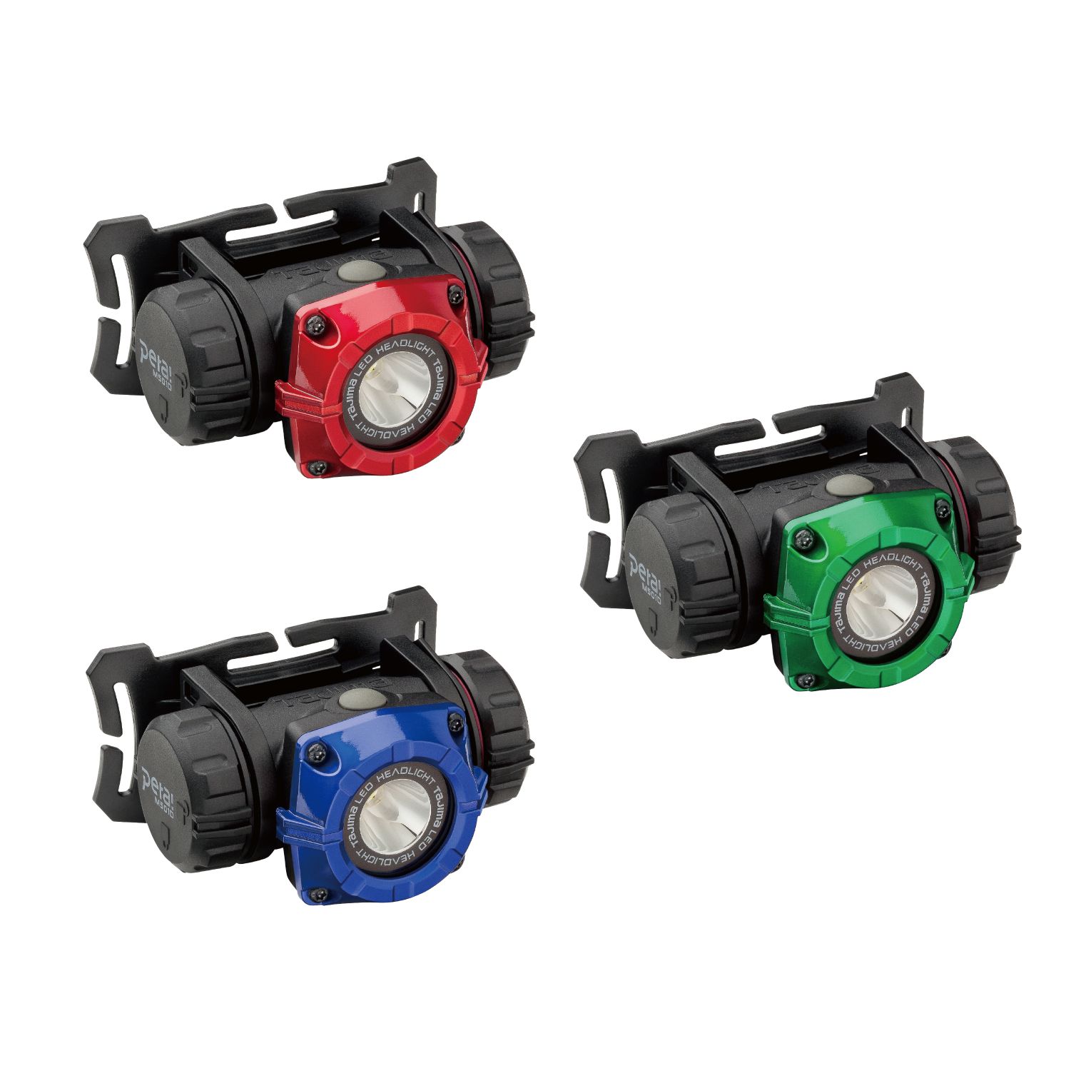 タジマ　ヘッドライト MD 500lm 大径照射 3色限定品　色の希望が御座いましたら記載ください。 品番　：LE-M501D-CP24 製品重量（g）：72 JAN　：4975364077592 メタルレッド・メタルブルー・メタルグリーン...