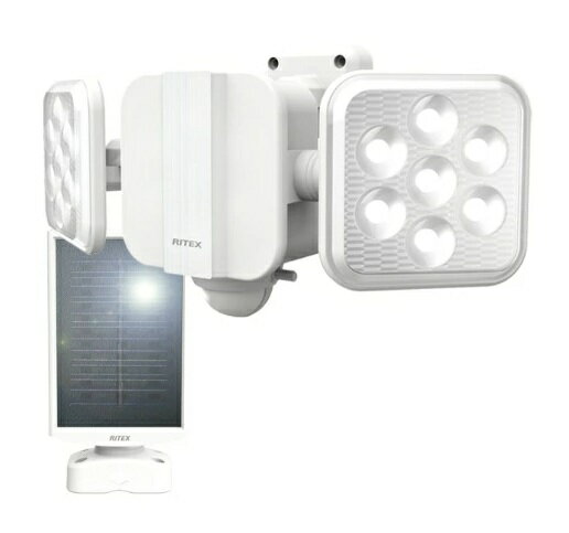 5W×2灯 フリーアーム式LEDソーラー S-220L センサーライト ライテックス ●本体 高さ：135mm ●本体 幅：281mm ●本体 奥行き：124mm ●本体 重量：約340g（バッテリー含む、クランプ除く） ●電源 充電池：リ...