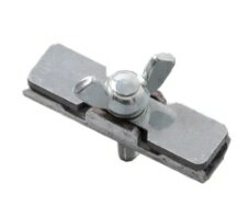 NSP 外構スリット固定金具 巾70mm 直線 (10入) 8215024 外構鉄ベース枠 型枠 駐車場 土間 スリット直線部の固定金具。 固定金具 直線(10入) 70mm 用 材質：亜鉛鋼板