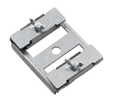 NSP ジョイント 巾100mm (4入) 8215028 外構スリット固定金具 外構鉄ベース枠 型枠 駐車場 土間 スリット直線部の面一合わせ接続固定金具。 固定金具 ジョイント(4入) 100mm 用 材質：亜鉛鋼板