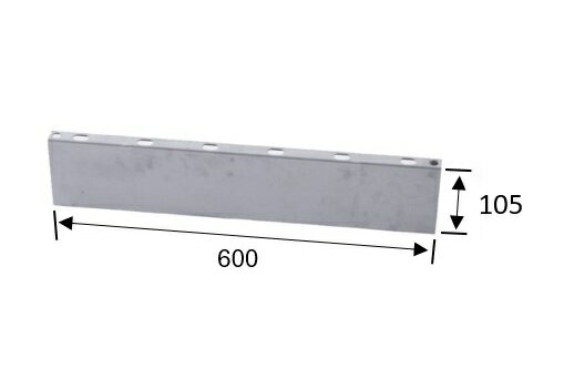 NSP 外構鉄ベース枠 105H 長さ600mm (10入) 8215032 外構スリット固定金具 外構鉄ベース枠 型枠 駐車場 土間 105×600mm(10入) コンクリート厚み：100mm用 材質：特殊亜鉛鋼板 天端は折り返し（ヘミン...