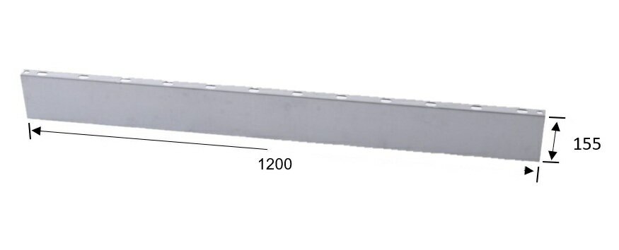 NSP 外構鉄ベース枠 155H 長さ1200mm (6入) 8215037 外構スリット固定金具 外構鉄ベース枠 型枠 駐車場 土間 155×1200mm(6入) コンクリート厚み：150mm用 材質：特殊亜鉛鋼板 天端は折り返し（ヘミン...