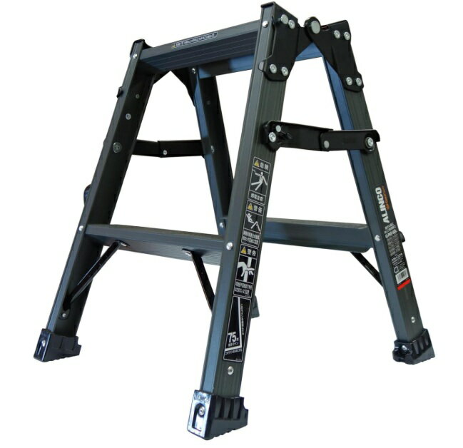 アルインコ GPRS-60 天板高さ52cm 全ステップに滑り止め付 (特別仕様) 兼用脚立 PRS-60WA のダークグレー塗装 各ステップに滑り止めテープ付き！！ 両面ワイドステップ幅55mmの広踏みざん採用！！ 仕様 　天板高さ:0....
