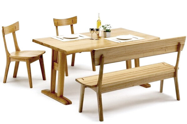 ■テーブル　　　：W1800【横幅】×D900【奥行】×H700mm【高さ】 ■ベンチ　　　　：W1350【横幅】×D540【奥行】×H830【高さ】×410mm【座面まで】 ■チェア【肘無】：W455【横幅】×D525【奥行】×H800【...