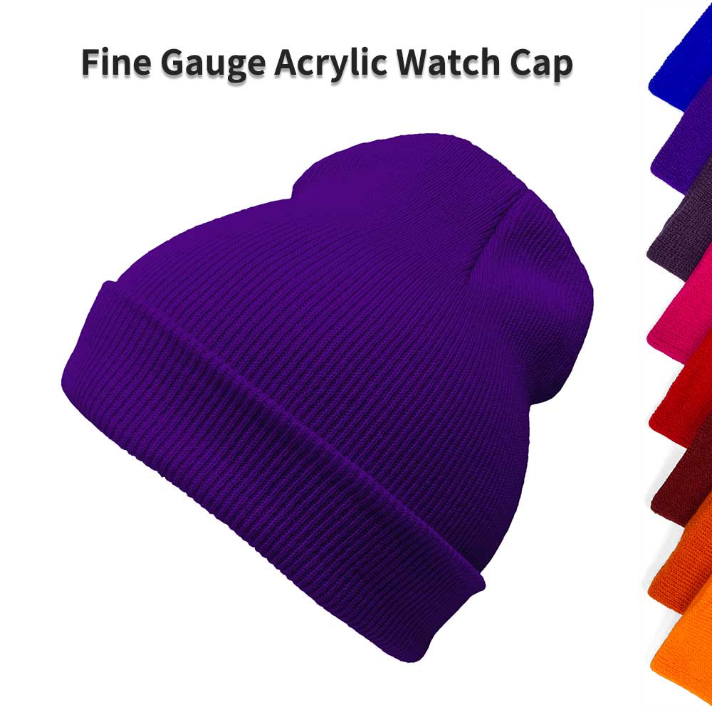 ■商品詳細 　ファインゲージ編みのワッチキャップです。 柔らかなニットで、フォルムはオーソドックスなニット帽。 老若男女問わずに気軽にかぶれる商品です。 ※縦に一本の筋で糸抜けのようなラインがあります。 MADE IN CHINA ※同商品...