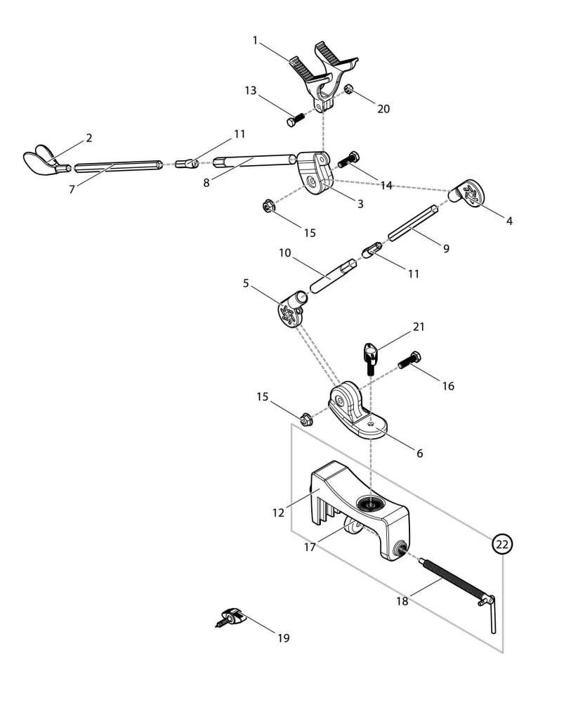 コメント メーカー：第一精工株式会社品名：リール受 ( センター竿受20号 )：パーツNo.1