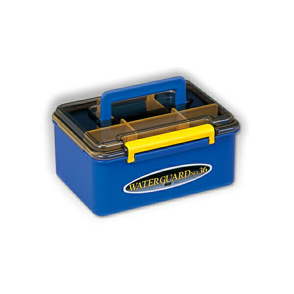 コメント品名：ウォーターガード36【サイズ】218×173×108mm【素材】本体・仕切板・ハンドル：耐衝撃性コーポリマー蓋：インパクトスチロール止具：ABSパッキン：シリコーンゴム【備考】防滴仕様 仕切板5枚付メーカー：明邦化学工業