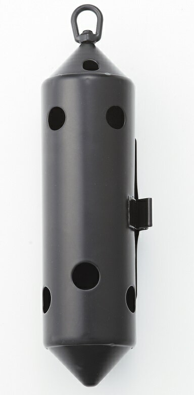 コメントステンカン Lサイズに黒色 新発売 青物用 変形しにくいパイプ加工 フタ部にサイズ・号数・品番を刻印 上部に12mmの穴が2ヶ、下部に14mmの穴が3ヶあいています 全長 約195mm 直径48mm 80号の鉛を内蔵