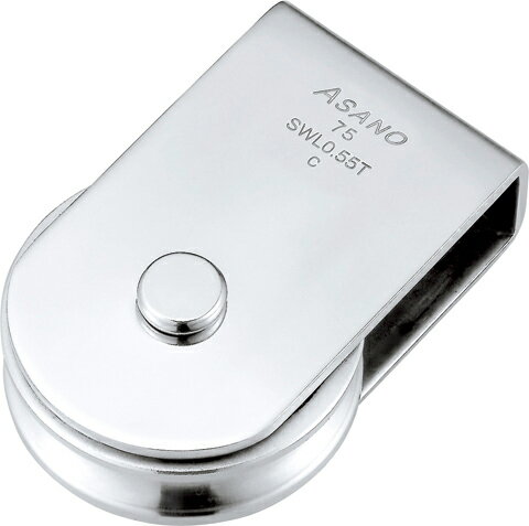 コメント 溶接用ブロックです。メーカー：浅野金属工業品名：溶接用ブロックサイズ（シーブ径）(mm):75ロープ最大径(mm):16D(mm):16L3(mm):110B(mm):65t(mm):24t1(mm):33重量(g):820使用荷...