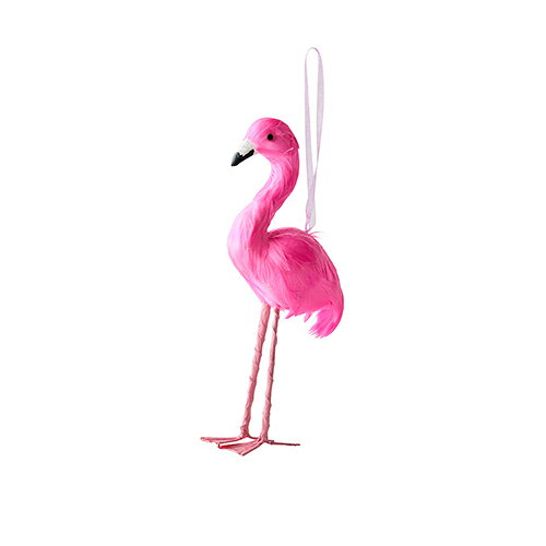 ふわふわの羽が印象的なフラミンゴのオーナメント。 柔らかいピンクがツリーをユニークに演出してくれます。 お気に入りのオーナメントを揃えてあなただけの素敵なツリーを演出してみませんか。 サイズ H15cm 素材 フェザー、フォーム、ワイヤー、...