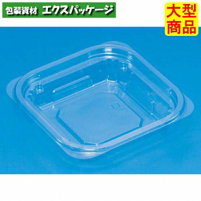 サイズ:152×152×33mm容量:440(首下容量255)材質:バイオPET入数:600(50×12袋)　商品説明素材:バイオPET耐熱性:60℃耐寒性:△耐油性:〇保温性:×特徴:透明・一部植物由来備考:日配・サラダ・フルーツ・冷し麺...