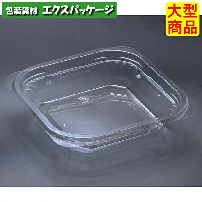 サイズ:152×152×33mm容量:450(首下容量290)材質:バイオPET入数:600(50×12袋)　商品説明素材:バイオPET耐熱性:60℃耐寒性:△耐油性:〇保温性:×特徴:透明・一部植物由来備考:日配・サラダ・フルーツ・冷し麺...