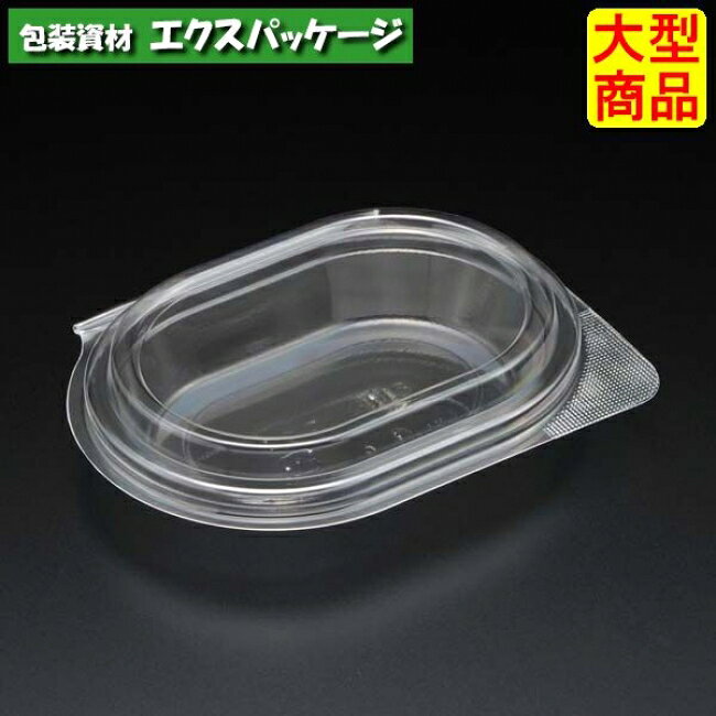 サイズ（外寸)121×90mm　　　（内寸)103×72mm 本体深20mm 蓋高5mmケース入数/2000(100枚×20袋)重量/4.46g材質/OPS容量/80cc色柄/透明　商品説明●特徴本体とフタが分離しない一体型タイプのフードパ...