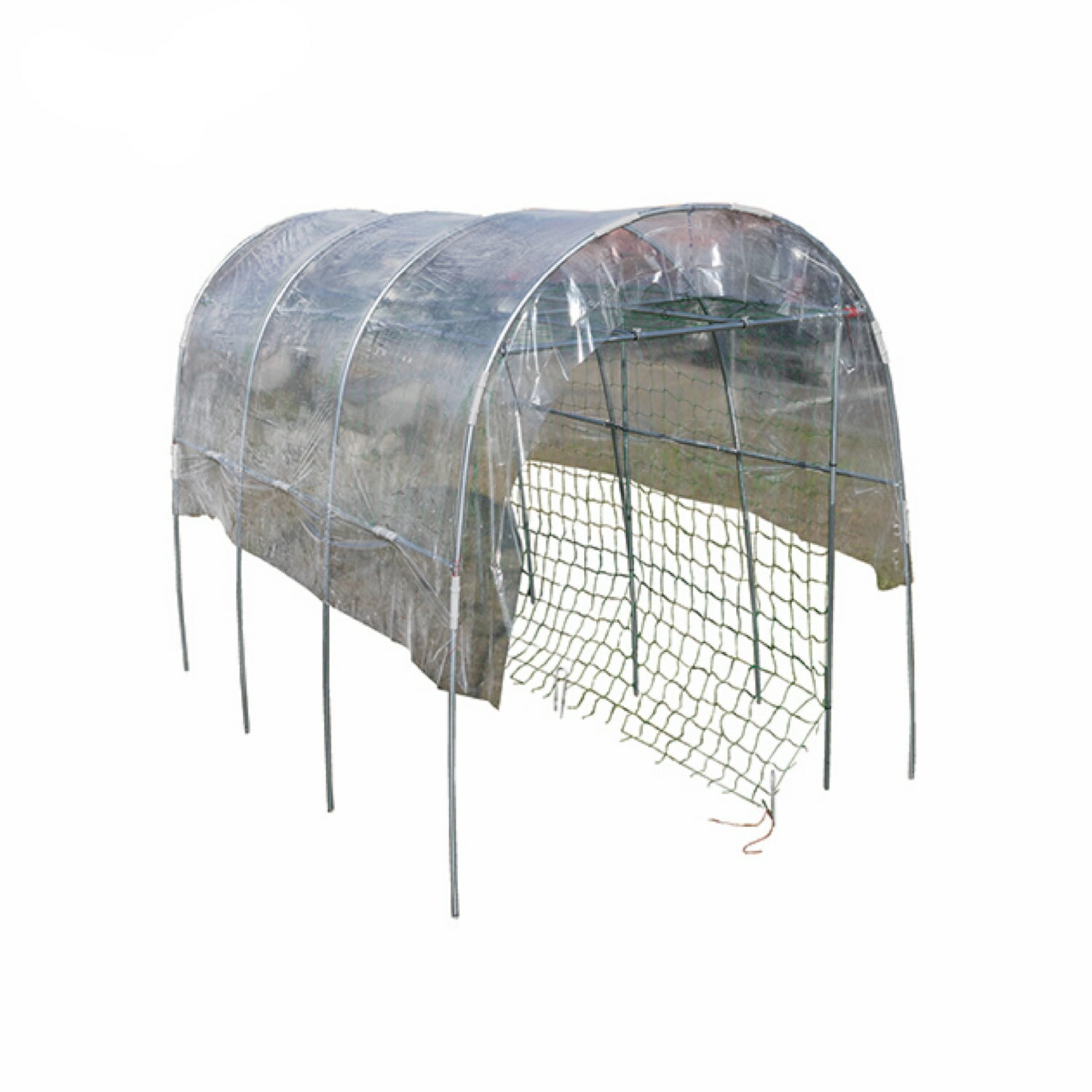 　空中栽培ハウスKSH-1828 間口1.8m×奥行2.8m×高さ1.98m 通気性が高く管理がしやすい栽培キット ・空中から垂れ下がる実物野菜は、楽しさあふれる見物になります。 ・空中栽培は「虫が付きにくい」「通気性」が高いため、病気対策...