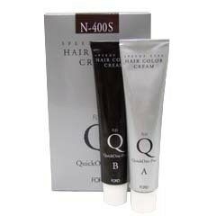 ヘアケア・ヘアカラー・白髪染めカラー：濃茶色/ダークブラウン　明度：4レベル『フォード クイックワン・プロ(店販用)』は、輝くようなツヤとなめらかさを演出する「パール＆シルク成分」を配合。プロの仕上がりをご家庭で簡単に実感していただける、ホ...