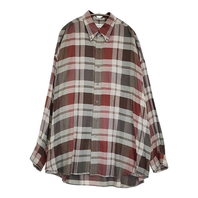 M100897-945508-139 商品説明 ブランド Graphpaper アイテム 長袖シャツ Viscose check oversized b.d. shirt 定価35200円 GM223-50197 チェック カラー グレー※...