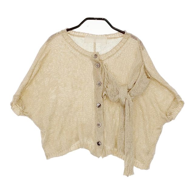 L255361-19260813-19 商品説明 ブランド nooy アイテム カーディガン リボン レーヨン和紙 カラー ベージュ※色は実物を見て判断したものを記載しております。発売時のカラー展開は把握しておりませんので、メーカー公式のカ...