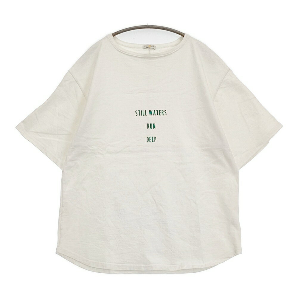 M281488-92608-19 商品説明 ブランド Purveyors×HALFTRACK PRODUCTS×MINILIFE アイテム 半袖Tシャツ カットソー STILL WATERS RUN DEEP サイズL カラー オフホワイト...