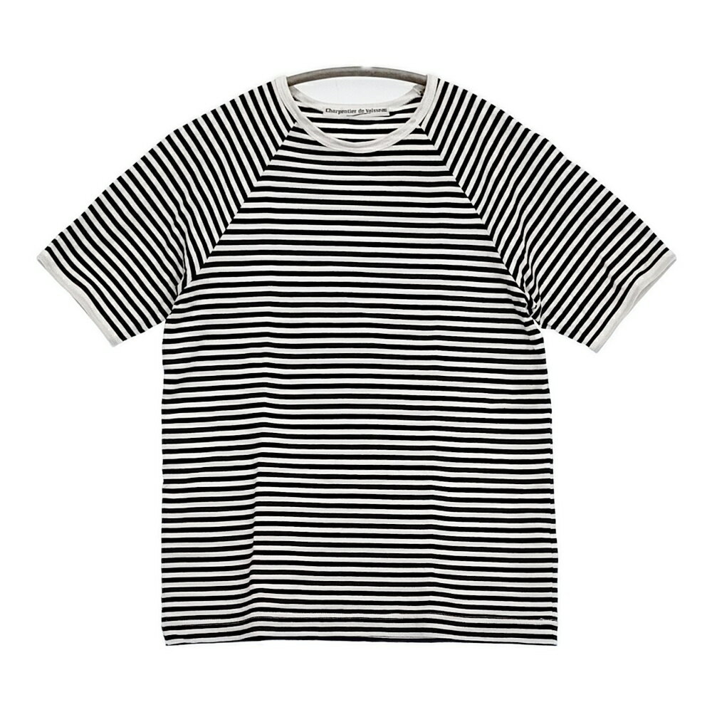 L287868-92608-19 商品説明 ブランド Charpentier de Vaisseau アイテム 半袖Tシャツ カットソー ボーダー ラグラン サイズ1 カラー ブラック ホワイト※色は実物を見て判断したものを記載しております...