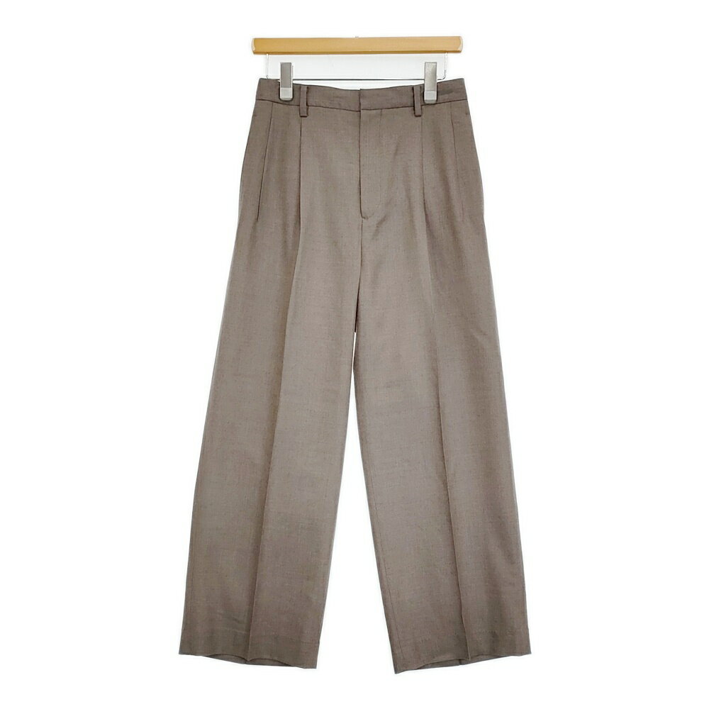 L285034-9117408-269 商品説明 ブランド AURALEE アイテム パンツ SUPER LIGHT WOOL TWO-TUCK SLACKS サイズ1 定価44000円 A25AP05OS ウールスラックス カラー ブラウ...