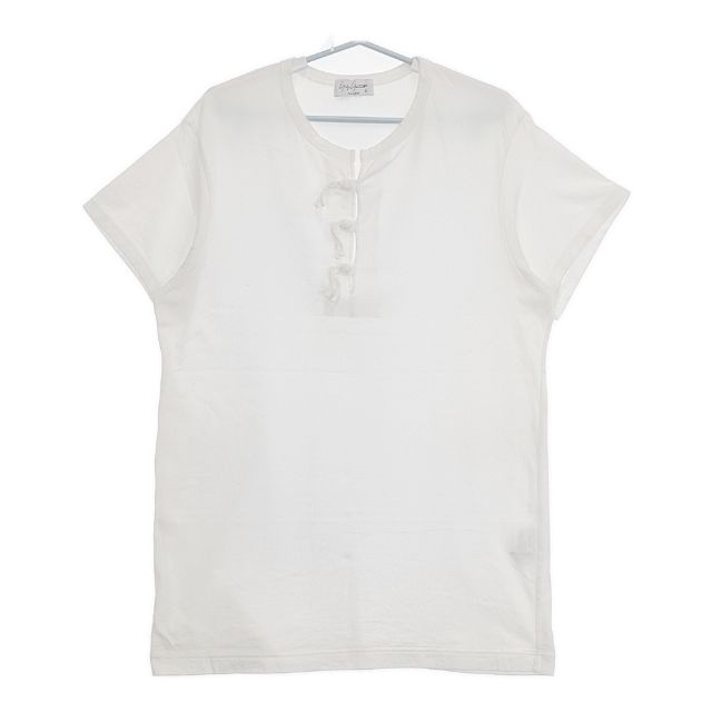 MF98137-936408-119 商品説明 ブランド Yohji Yamamoto POUR HOMME アイテム 半袖Tシャツ カットソー 釈迦ボタンヘンリー 定価30800円 HD-T25-080 カラー ホワイト※色は実物を見て判...