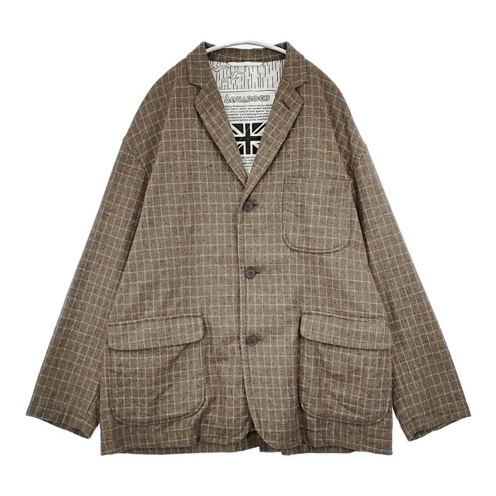 L275500-939008-129 商品説明 ブランド AQUAROCK アクアロック アイテム テーラードジャケット WOOL CHECK JACKET AQ021 日本製 ウールチェック カラー ベージュ※色は実物を見て判断したものを...