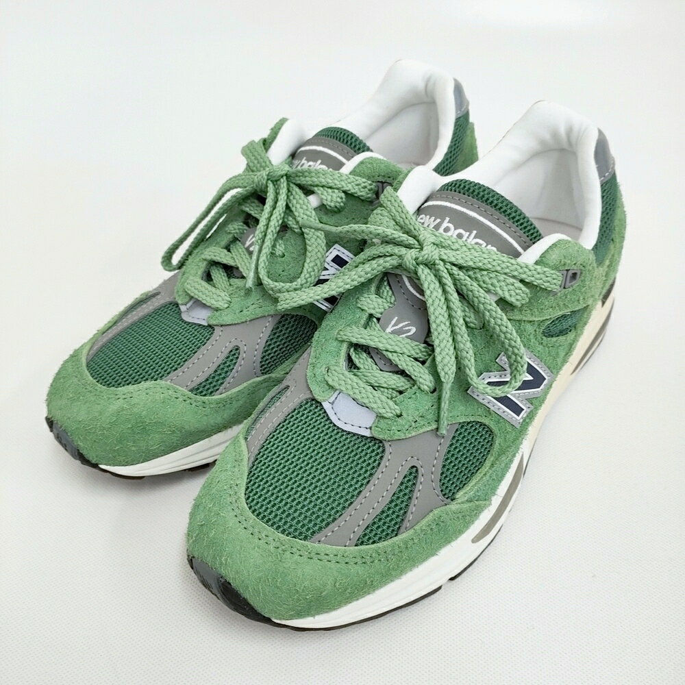 L277124-991008-229 商品説明 ブランド NEW BALANCE アイテム スニーカー UK 991v2 Grounded Pastels 991GV2 定価39600円 23cm カラー グリーン※色は実物を見て判断したも...