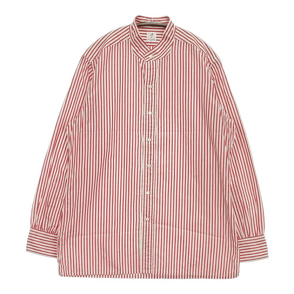 M274074-929908-89 商品説明 ブランド ANATOMICA アイテム 長袖シャツ BAND COLLAR SHIRTS CANDY STRIPE サイズM 定価25300円 530-561-12 カラー レッド ホワイト※色...