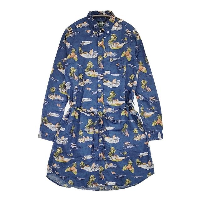 L100440-96008-39 商品説明 ブランド GITMAN BROS. アイテム ワンピース アロハ柄 USA製 アメリカ製 ベルト付き カラー ネイビー マルチカラー※色は実物を見て判断したものを記載しております。発売時のカラー展...