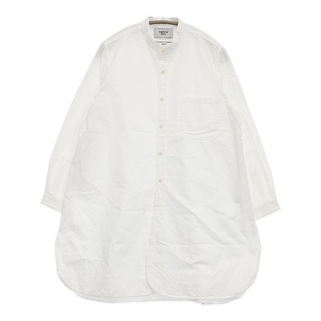 L272100-96508-39 商品説明 ブランド YAECA WRITE アイテム 長袖シャツ 90160 BUTTON SHIRT STAND COLLAR LONG コットンラミー ロング カラー ホワイト※色は実物を見て判断したも...