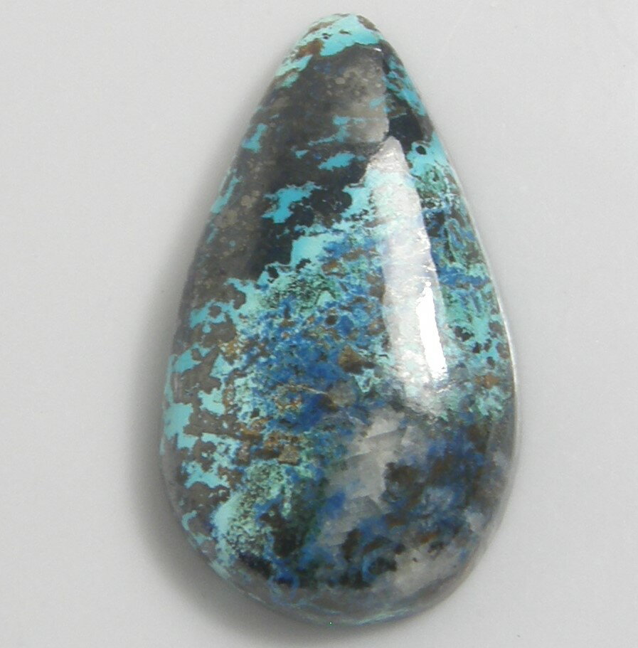 宝石名 天然　アズライトクリソコーラ 産地 　・・・産 重さ 　22．10ct サイズ 　28x16．1x5．8ミリ 色 　青色 商品説明 　アズライト含まれるクリソコーラ。 発送 簡易書留郵便も対応しています。重さにより価格変わります。