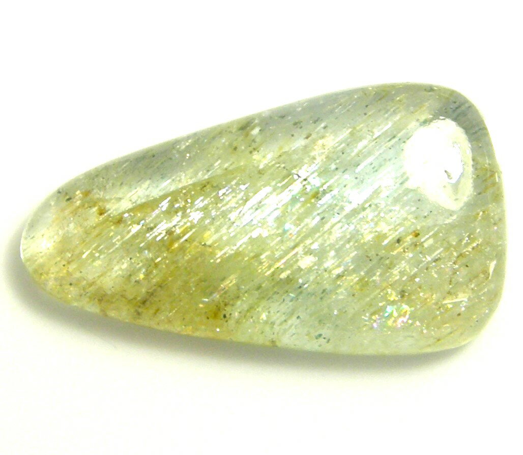 宝石名 天然ライモナイトインアクアマリン 産地 ブラジル産 重さ 21.38ct サイズ 29x16x5.8ミリ 色 黄緑色 商品説明 ライモナイト等鉱物インクリュージョンが入ったアクアマリン ベリル レインボー効果あります。 発送 簡易書...