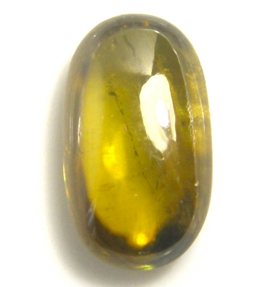 宝石名 天然　スフェーン 産地 　マダガスカル産 重さ 　6．20ct サイズ 　約　15．1x8．7x4．9ミリ 色 　緑色 商品説明 　カボッションカット　グリーンと主色とイエローブラウンが合わさった多色性です。 発送 簡易書留郵便も対...