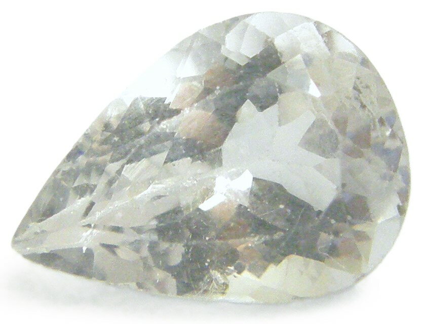 宝石名 天然石　ゴッシュナイト　「ベリル」 産地 　スリランカ産 重さ 　3．26ct サイズ 　12．2x8．8x6．2ミリ 色 　ホワイト色　 商品説明 　3カラットアップと大きいペアシェイプカット　テリの良い　裏面小さいくぼみあり表面...