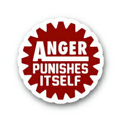 意味：短気は損気 SIZE:W6.1 H6.1cm 屋外使用OK！耐水性のあるステッカーです。 白色のビニール素材に印刷されています。 バイクやメットはもちろん、ケータイ、車、楽器、ボード、冷蔵庫、自転車、 スーツケース、マグカップ、文房具...