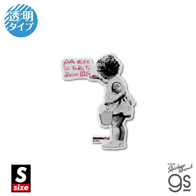 匿名のストリートアーティスト 『バンクシーの作品にフィーチャーしたブランドBRANDALISED&trade;』 のステッカーに、第二弾が登場！ 話題のアートは貼るだけでお洒落な雰囲気に！ スマホケースにも入るサイズ感が嬉しい♪ クリアカラ...