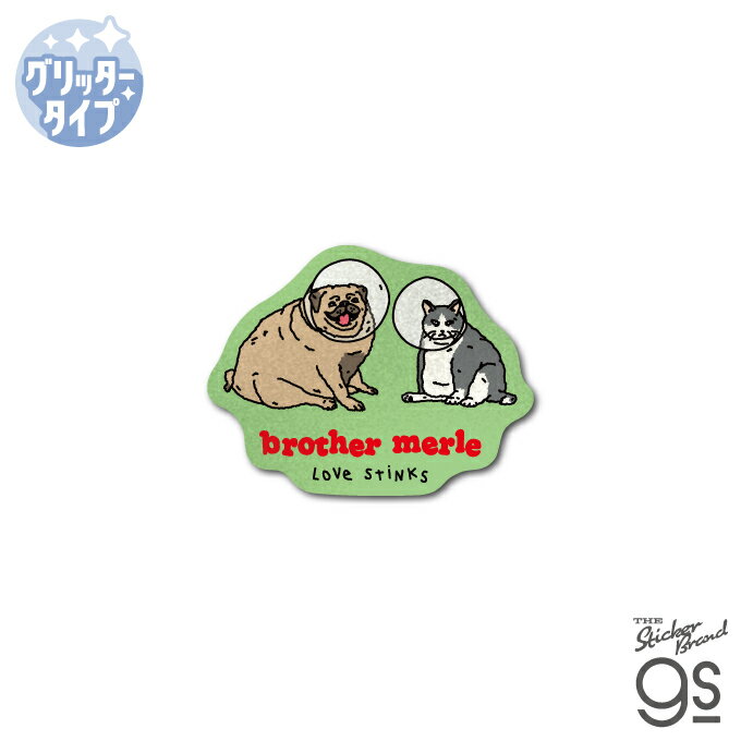 カナダでスケートボーダーとしてだけでなく イラストレーターとしても活躍するGAB LALANDEのブランド 『BROTHER MERLE（ブラザーマール）』のステッカー 第二弾ではホログラムやグリッター素材も新登場！！ グリッターミニステッ...