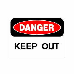 意味：危険　離れて下さい SIZE:W5.5 H4.0cm 屋外使用OK！耐水性のあるステッカーです。 白色のビニール素材に印刷されています。 バイクやメットはもちろん、ケータイ、車、楽器、ボード、冷蔵庫、自転車、 スーツケース、マグカップ...