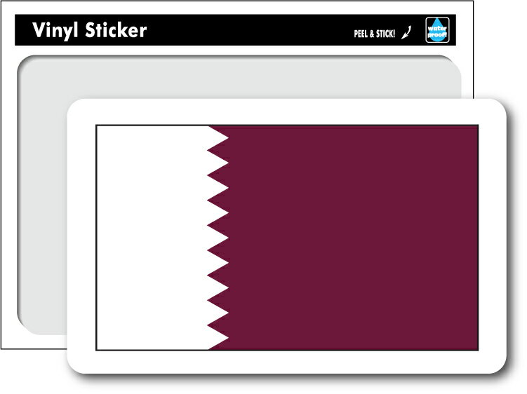 ステッカーサイズ:W8.5 H5.1cm 屋外使用OK！グロスラミネート加工されています。 耐水性、耐光性のあるステッカーです。 白色のビニール素材に印刷されています。 プレゼントに当店オリジナルステッカーいかがですか？　
