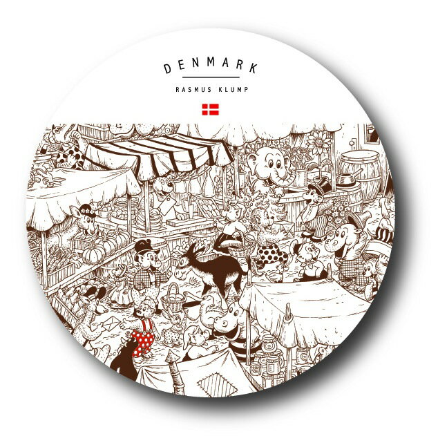 サイズ：直径約7.6cm ピンタイプ (C)2015 Rasmus Klump ・Jammy　